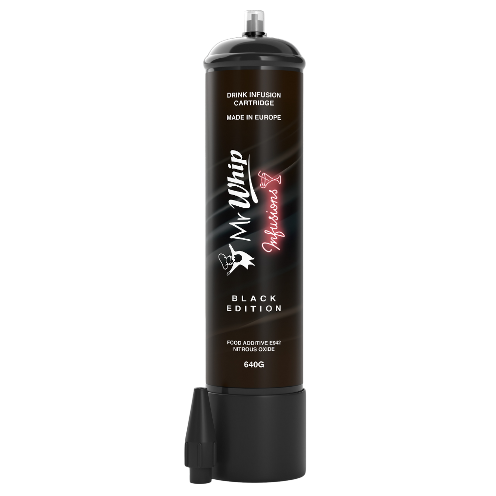 Mr Whip Infusions - BLACK EDITION 640g Cylinder N2O Cream Charger